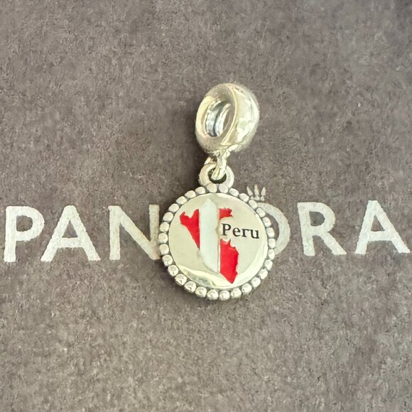 Pandora | Jewelry | Pandora Peru Flag Map Exclusive Charm Pendant ...